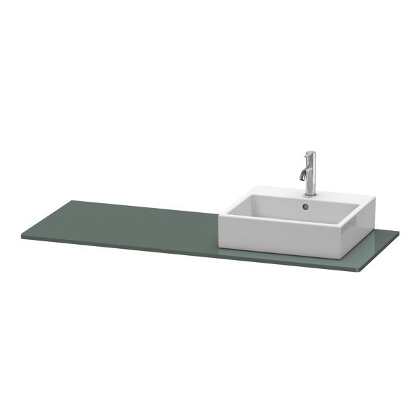 Console Duravit XSquare 060G, 1400x 550 mm, 1 découpe à droite, Couleur ...