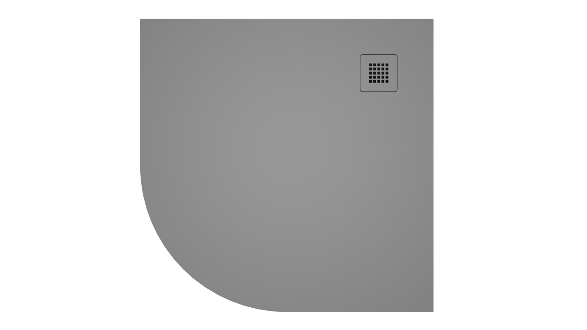 RECEVEUR DE DOUCHE EN RÉSINE LM ROMO - RAL 7037 | Leroy Merlin