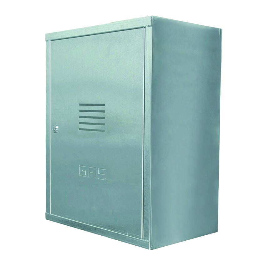 Coffret de compteur de gaz en acier inoxydable h60 l45 p24 | Leroy Merlin