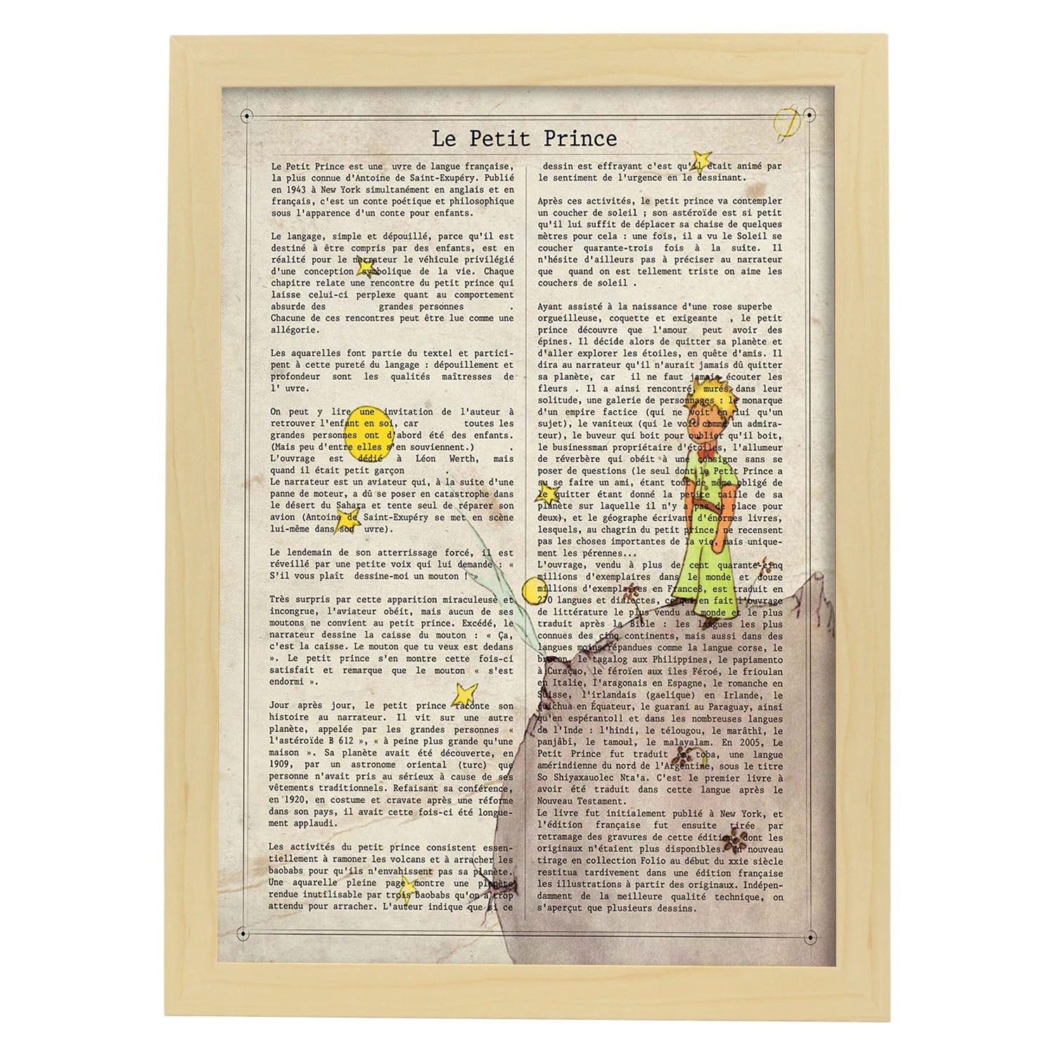 Poster Del Principito Para Ninos Pequenos. Lamina De Principito Portada ...