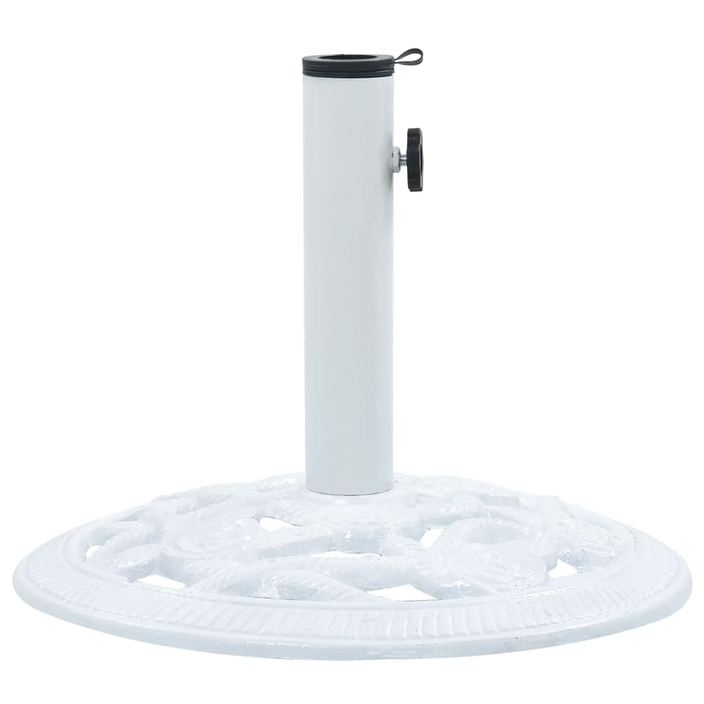 Socle de parasol Blanc 9 kg 40 cm Fonte | Leroy Merlin