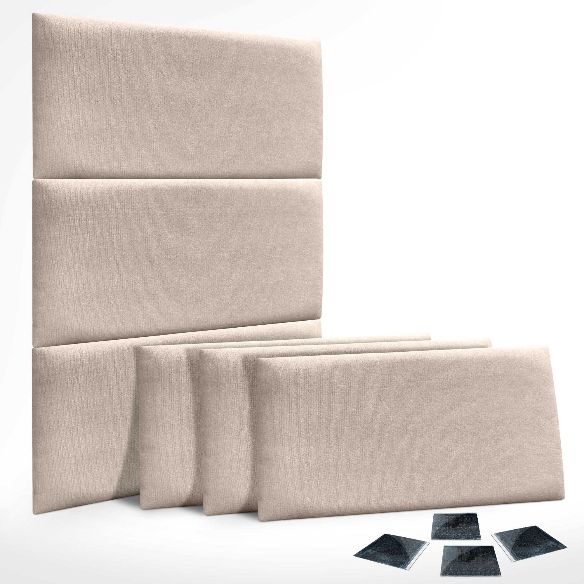 DHOME juego de 6 Paneles Tapizados de Tela Autoadhesivos para Pared ...