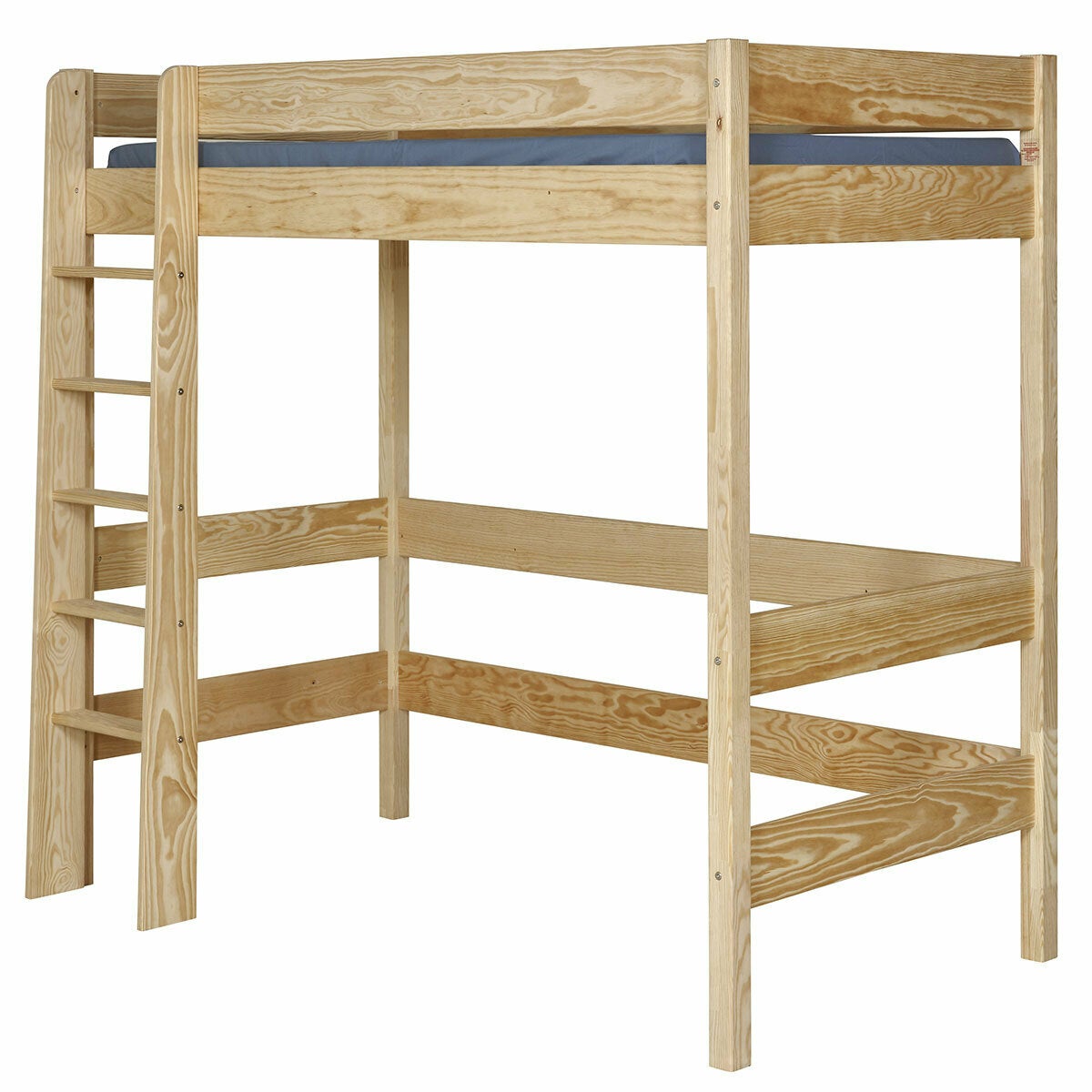 Pack lit mezzanine avec matelas Clem Bois naturel 90x190 cm | Leroy Merlin