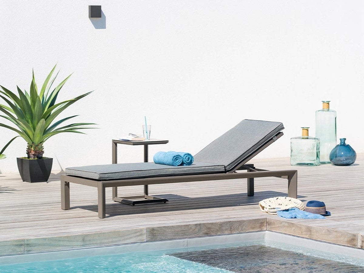 Lit piscine Évasion Wengé & Tonka - Hespéride | Leroy Merlin