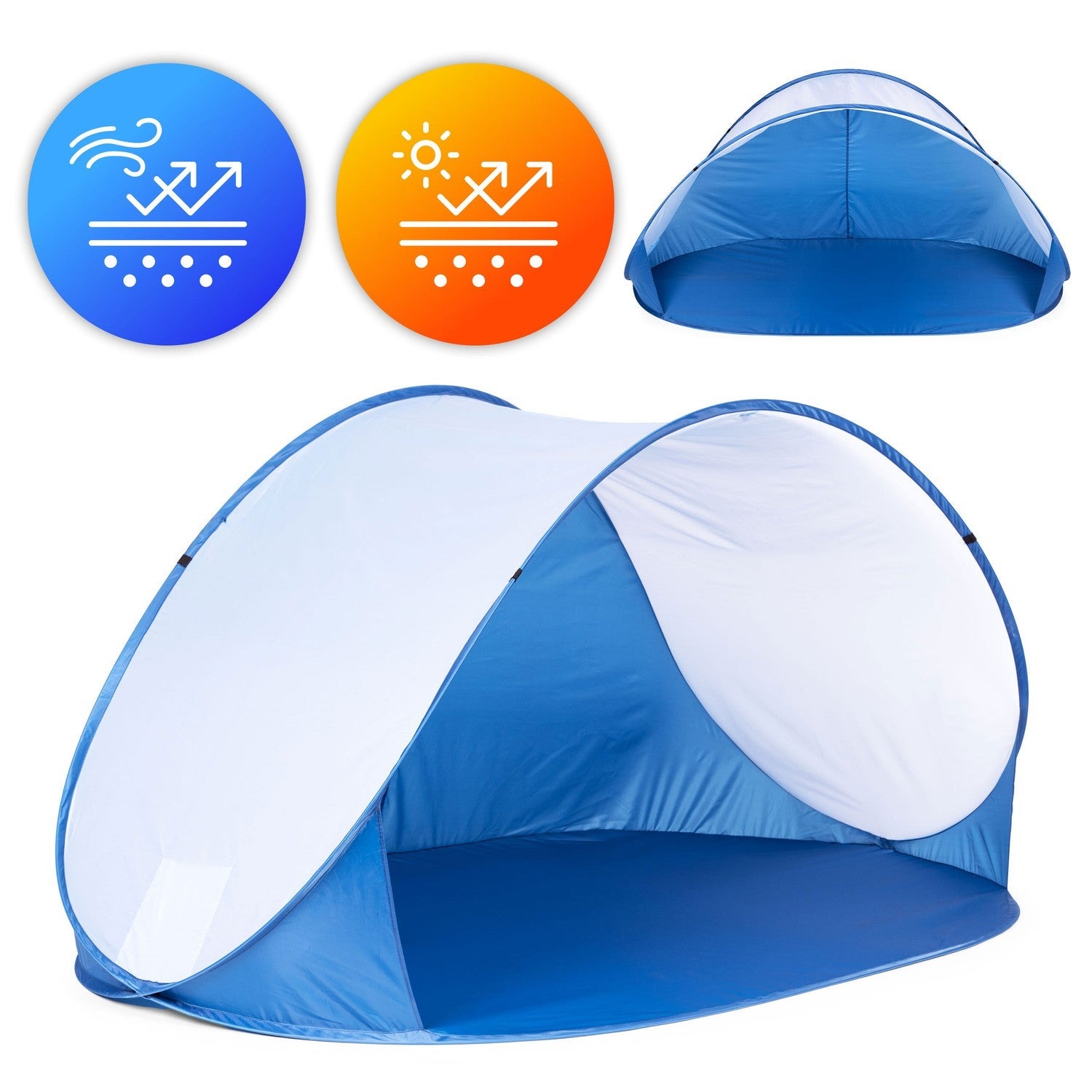 Carpa de playa plegable cortavientos para playa, piscina y jardín ...