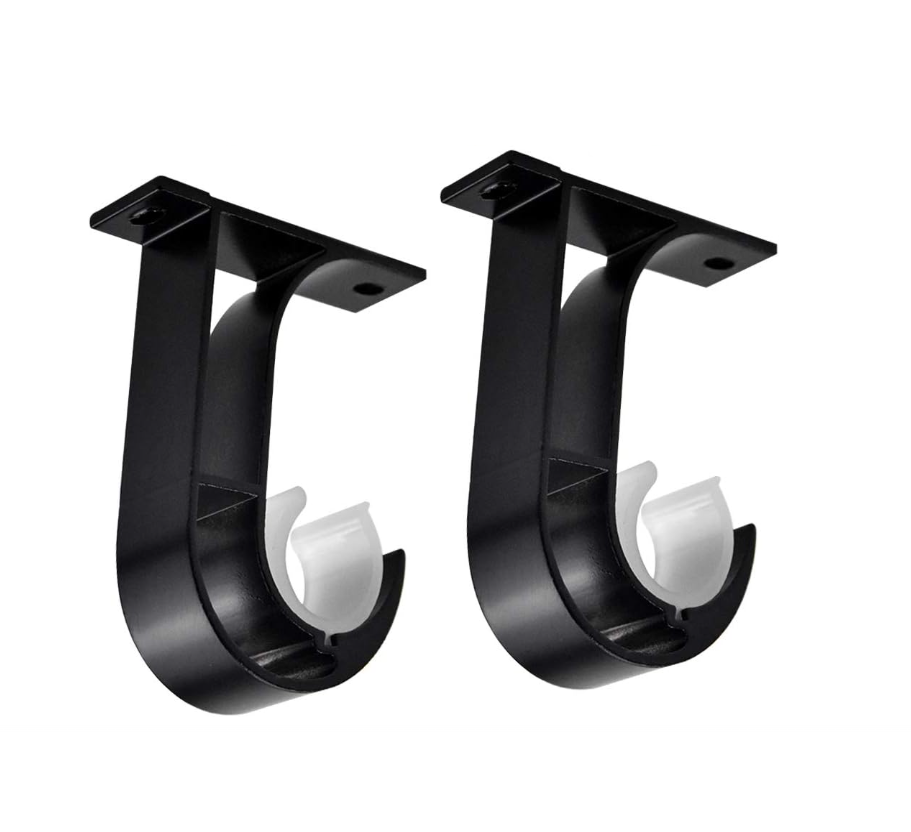 2pcs Support de Tringle à Rideau Supports de Fixation au Plafond ...