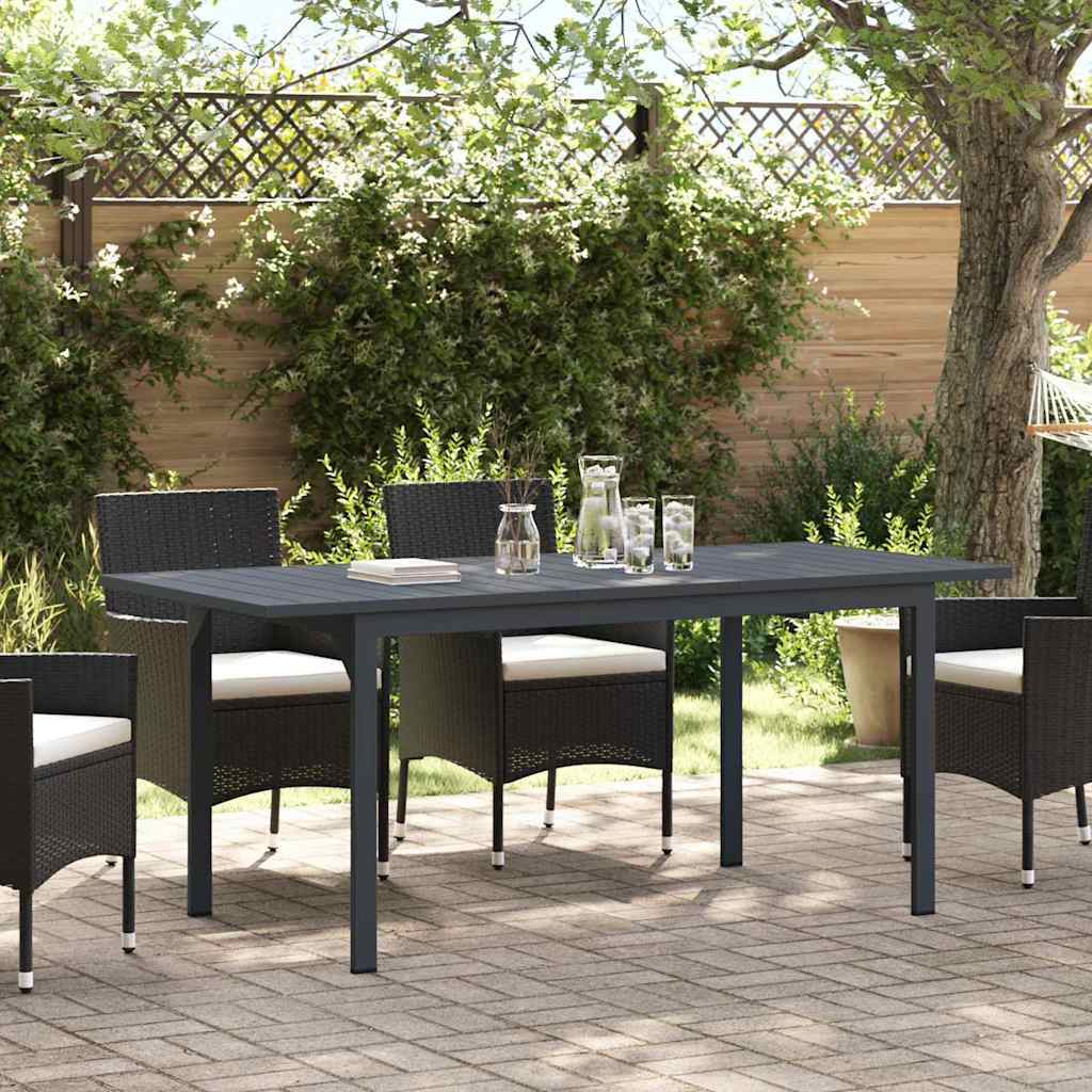 Table de patio Anthracite 180 x 80 x 74 cm | Leroy Merlin