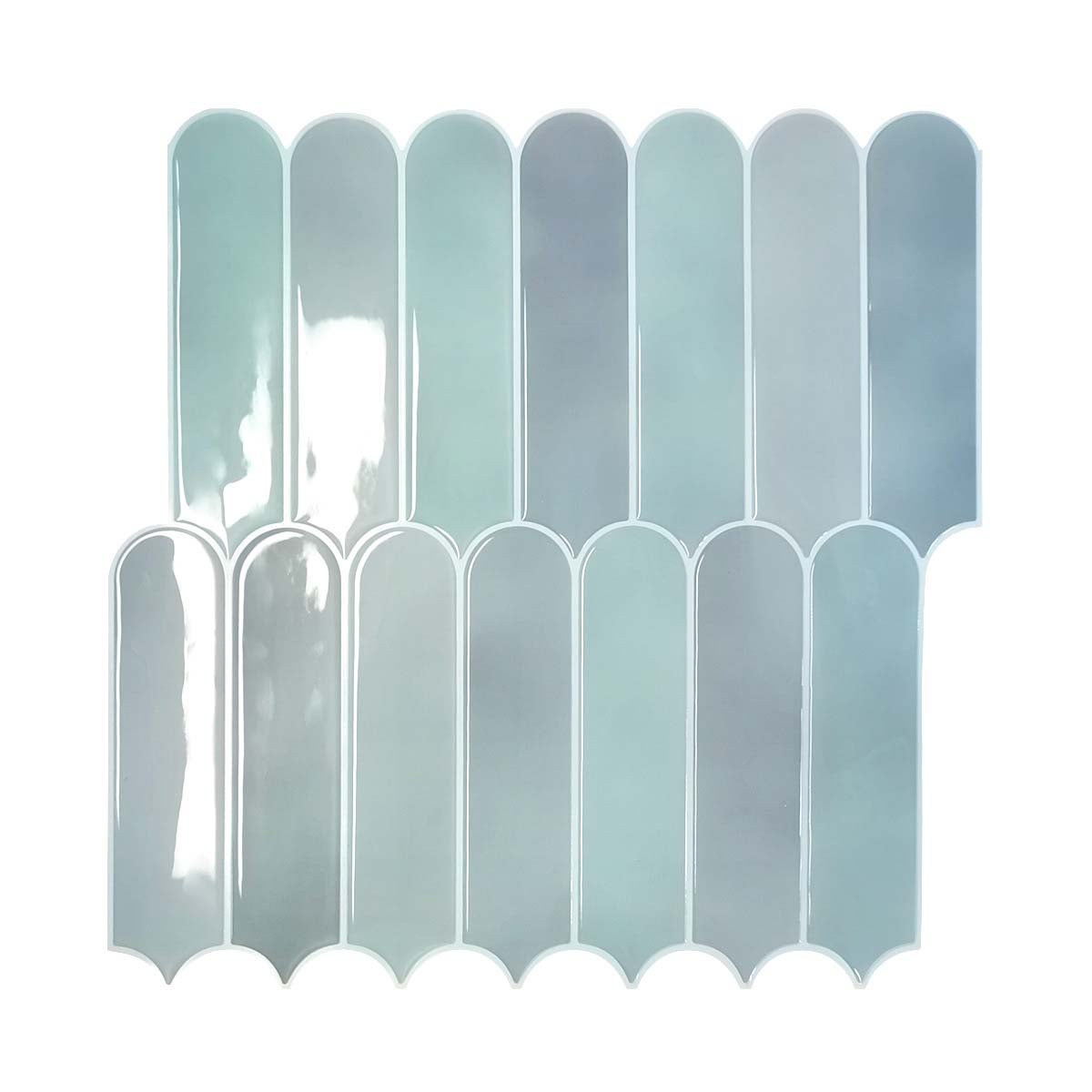 10 uds azulejos adhesivos verde lima 3D para cocina y baño, PVC ...