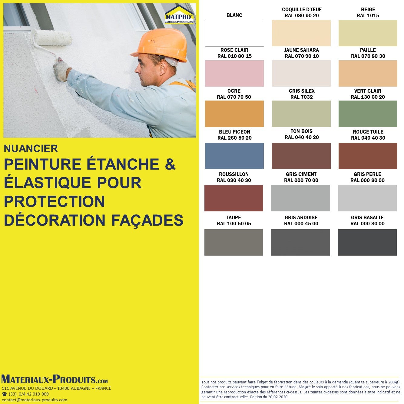 Peinture étanche & élastique pour protection façade Seau de 6 Kg Gris ...