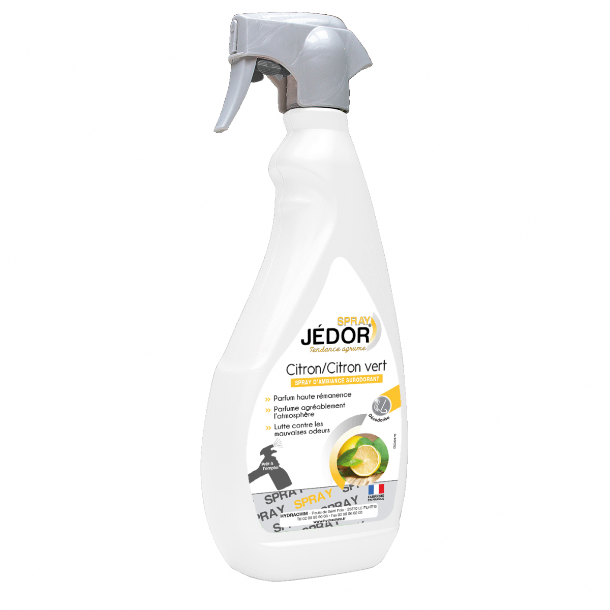 Surodorant rémanent - - Spray de 500ml CITRON - JEDOR | Leroy Merlin