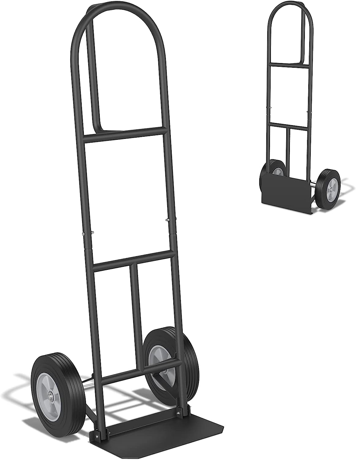 Diable Pliant avec Roues de 25 cm Charge 300KG ,51 x 48 x 132 cm Noir ...