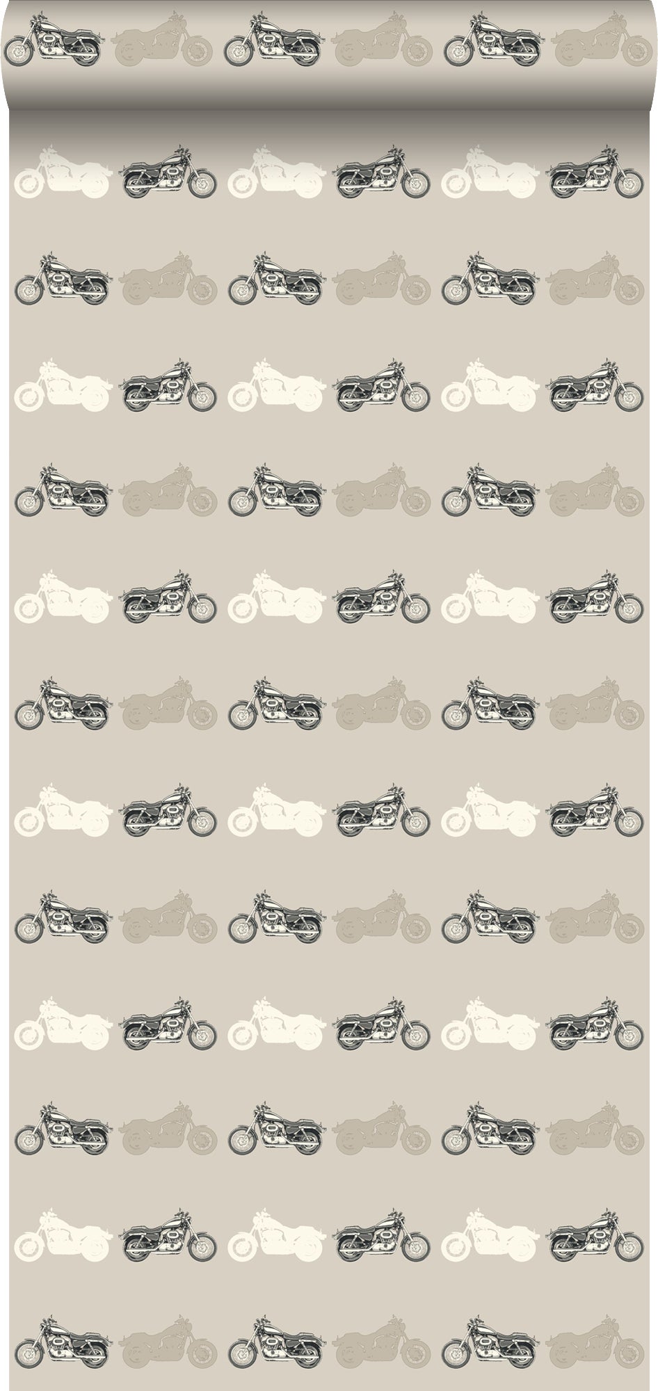 Papier Peint motos gris chaud - 53 cm x 10,05 m - ESTAhome | Leroy Merlin