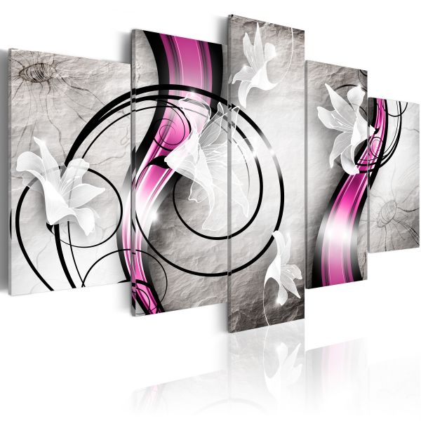 Tableau Fleurs Dance of lily 200x100 cm | Leroy Merlin