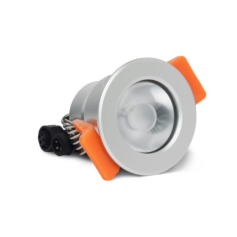 Mini LED Spot 3W A prueba de agua IP66 36° Ø42mm - Blanco caliente ...