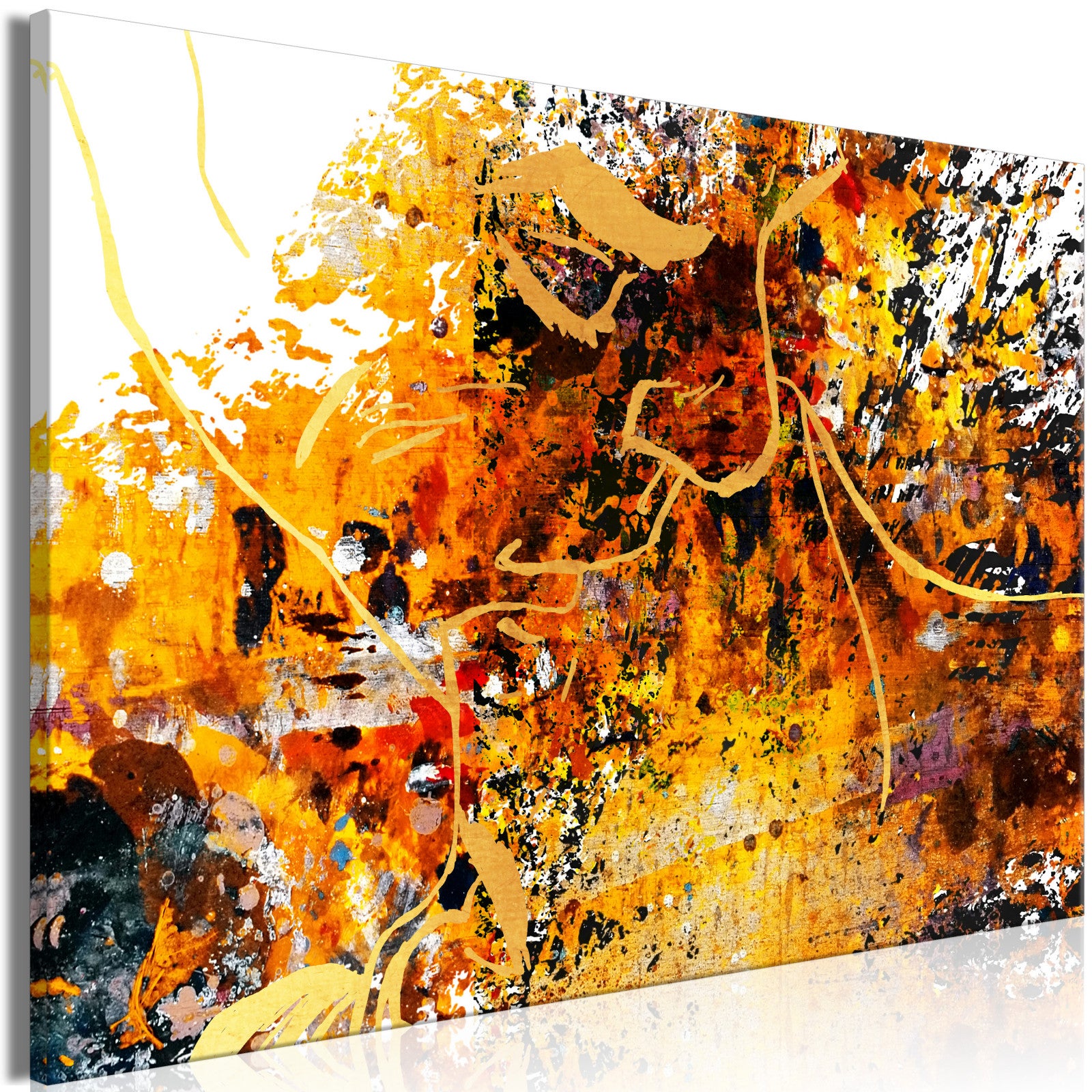 Tableau Kiss Explosion Partie 1 Large - 60 x 40 cm | Leroy Merlin