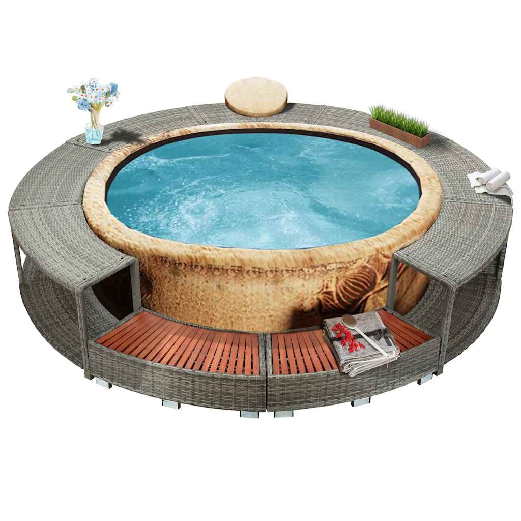 Cadre de bain à remous résine tressée | Leroy Merlin