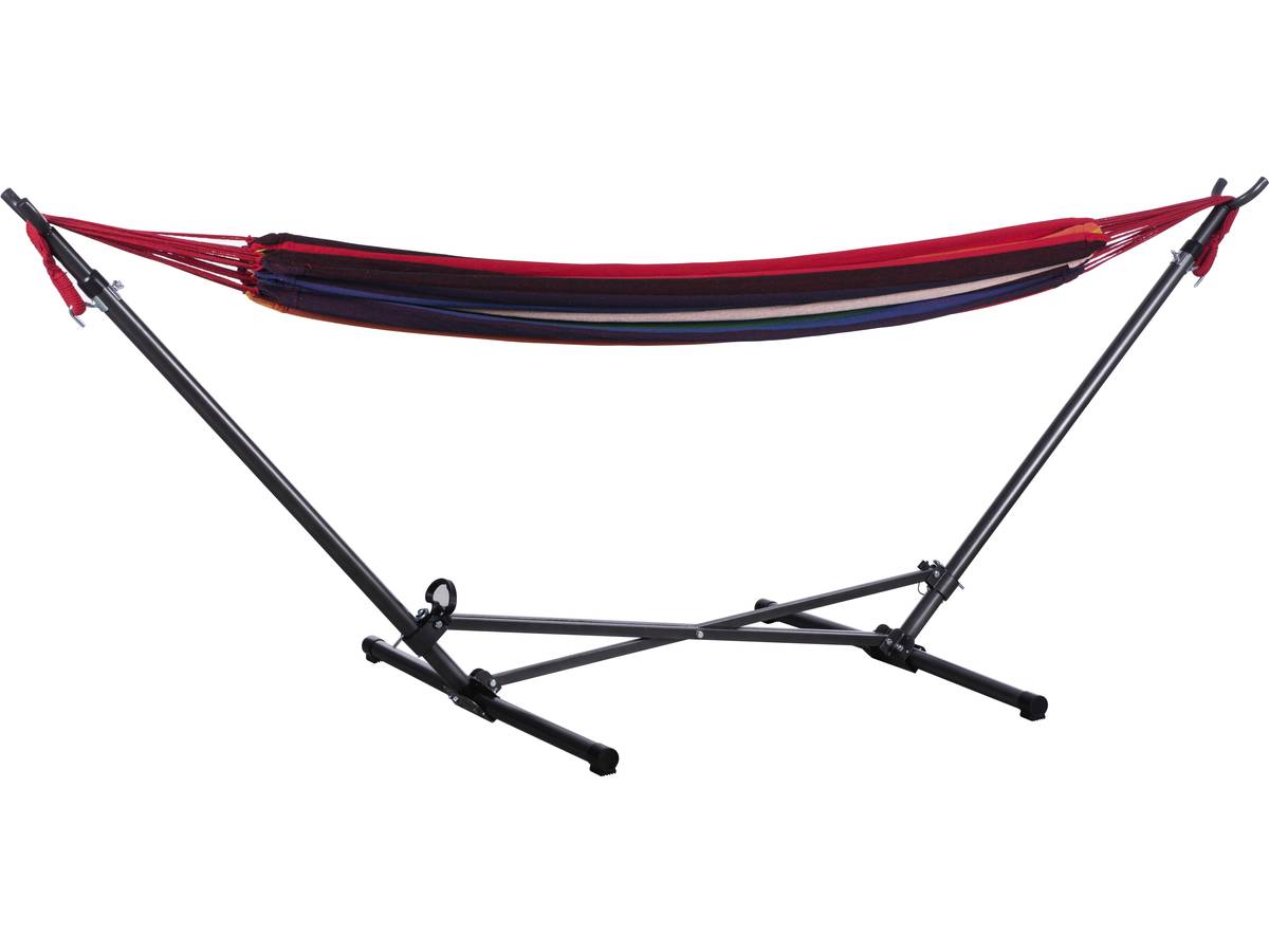 Hamac jardin métal relax "Sereno" 3 m - Rouge | Leroy Merlin