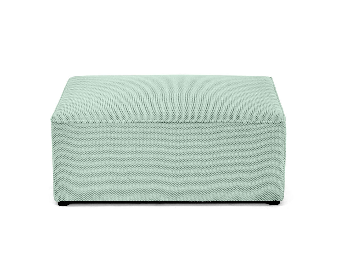 Pouf en velours texturé 91*71*37 cm bleu - TOPAZE - Best Mobilier ...