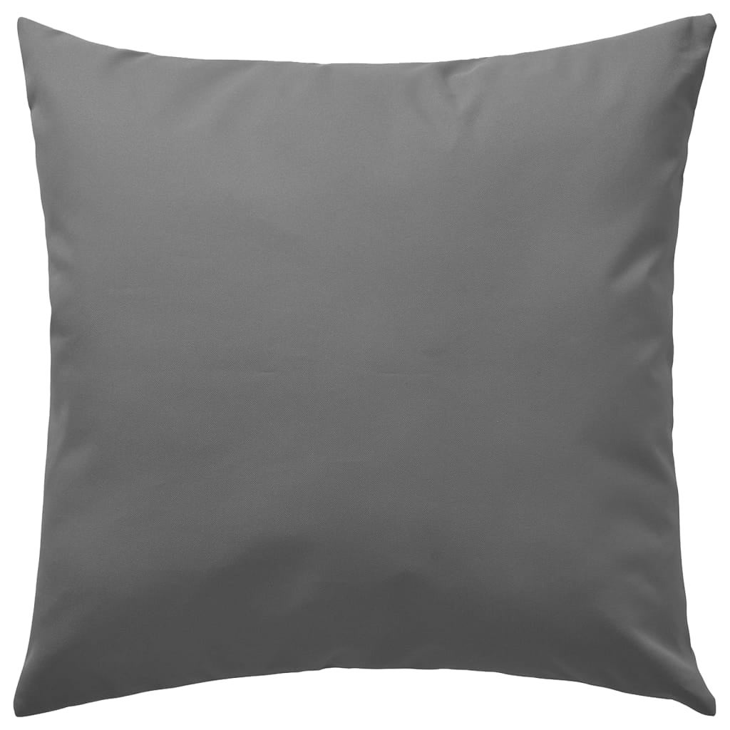 Cuscini da esterno 2 unità 45x45 cm grigio | Leroy Merlin