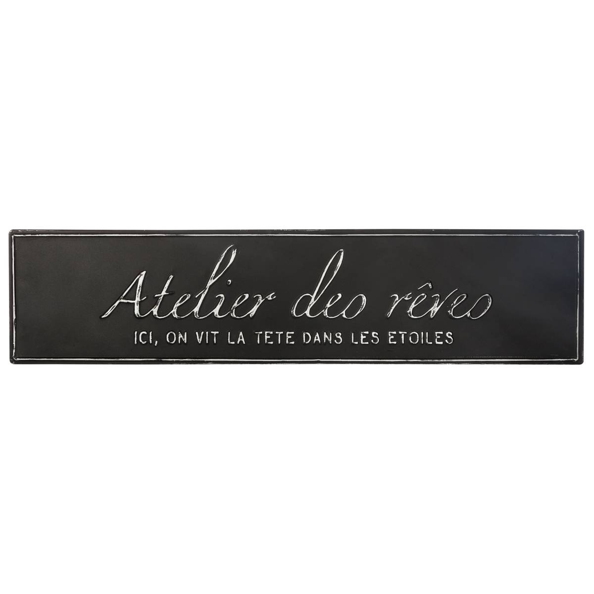 Plaque Citation Murale 78x18cm Multicolore - Atmosphera Créateur d ...