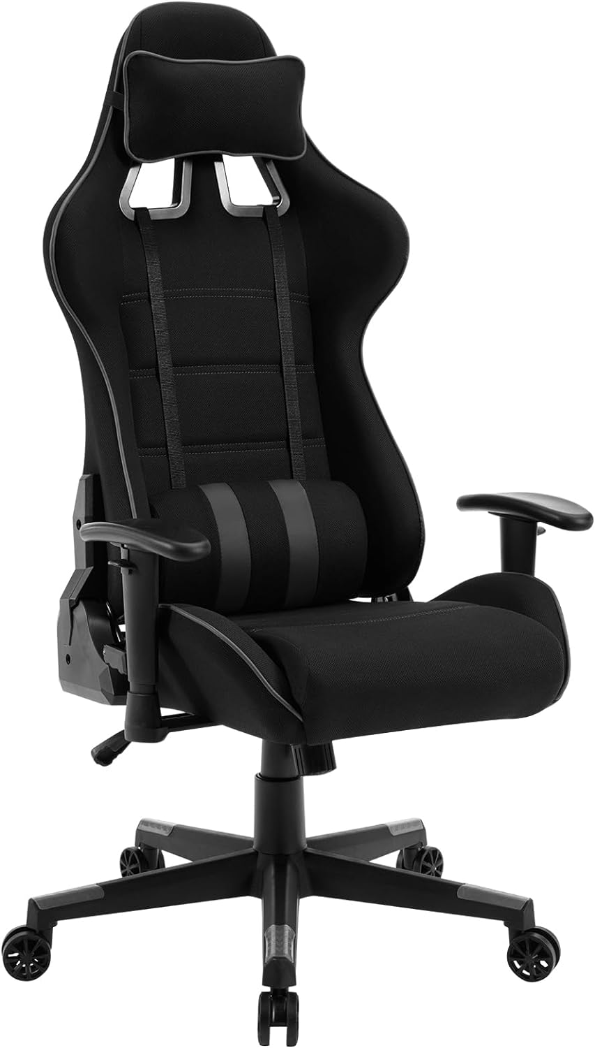 WOLTU Fauteuil Gaming Hauteur Réglable，Chaise Gaming en Tissu，Fauteuil ...