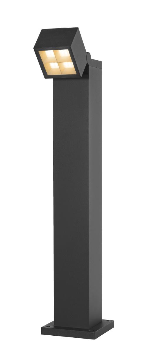Borne S-CUBE 75 extérieur carré 15W 2700/3000 K PHASE gris - SLV ...