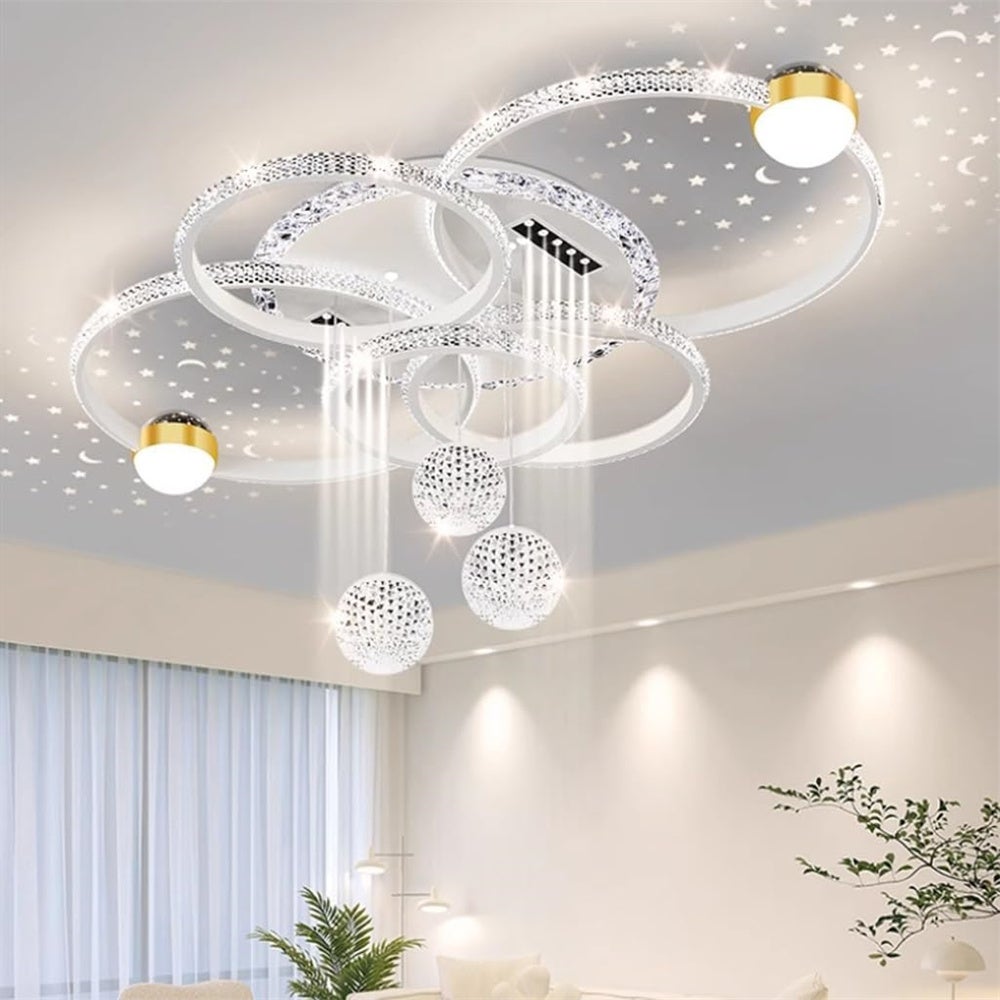 Lustre LED blanc moderne,forme irrégulière,spot de salon,plafonnier en ...