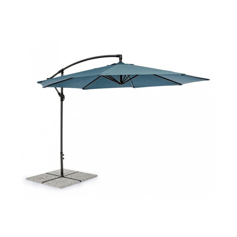 Parasol de jardin avec bras 360° Texas cm 300x h260 Anthracite-Paon ...