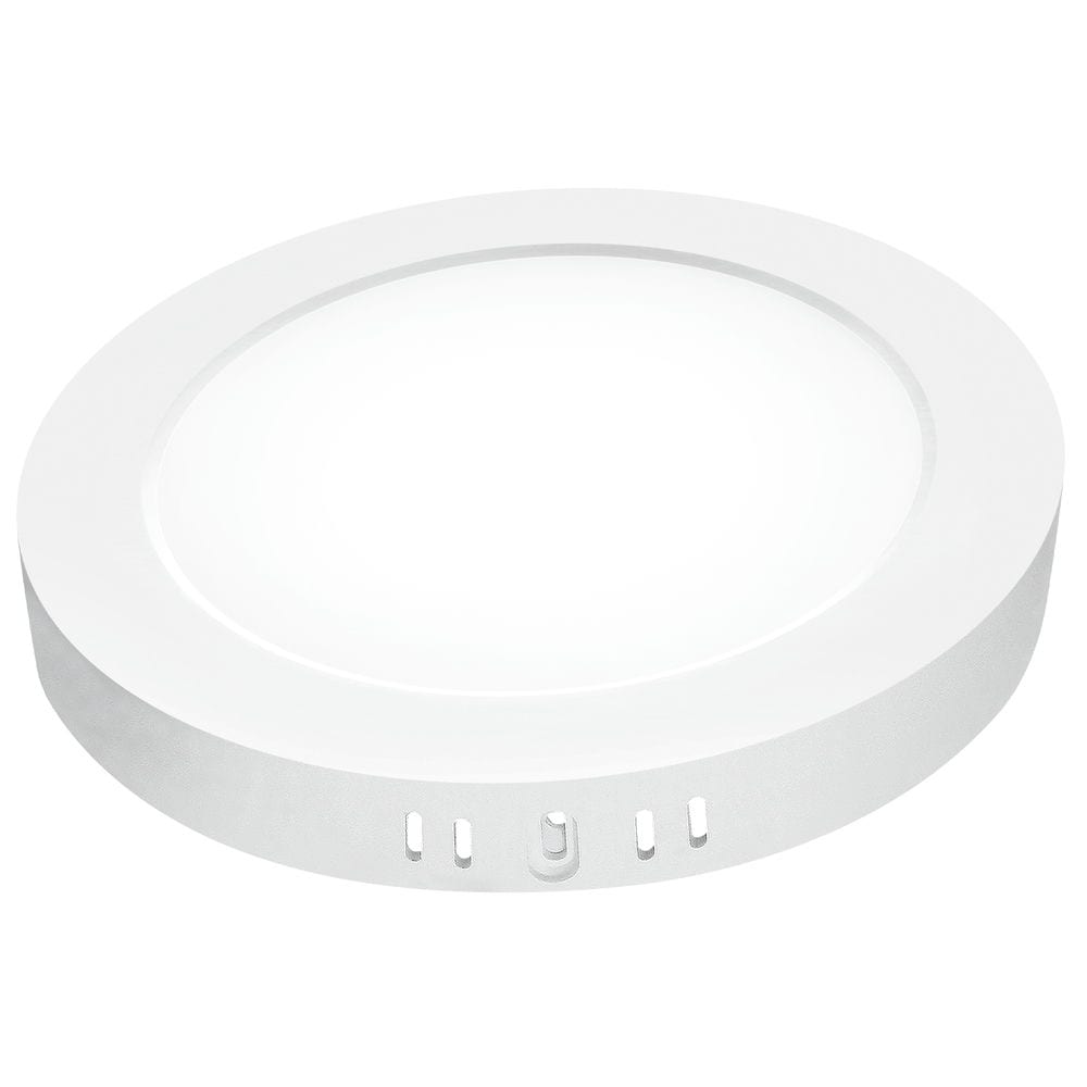 Downlight LED PC Superficie Redondo Blanco 24W Fría Matel | Leroy Merlin