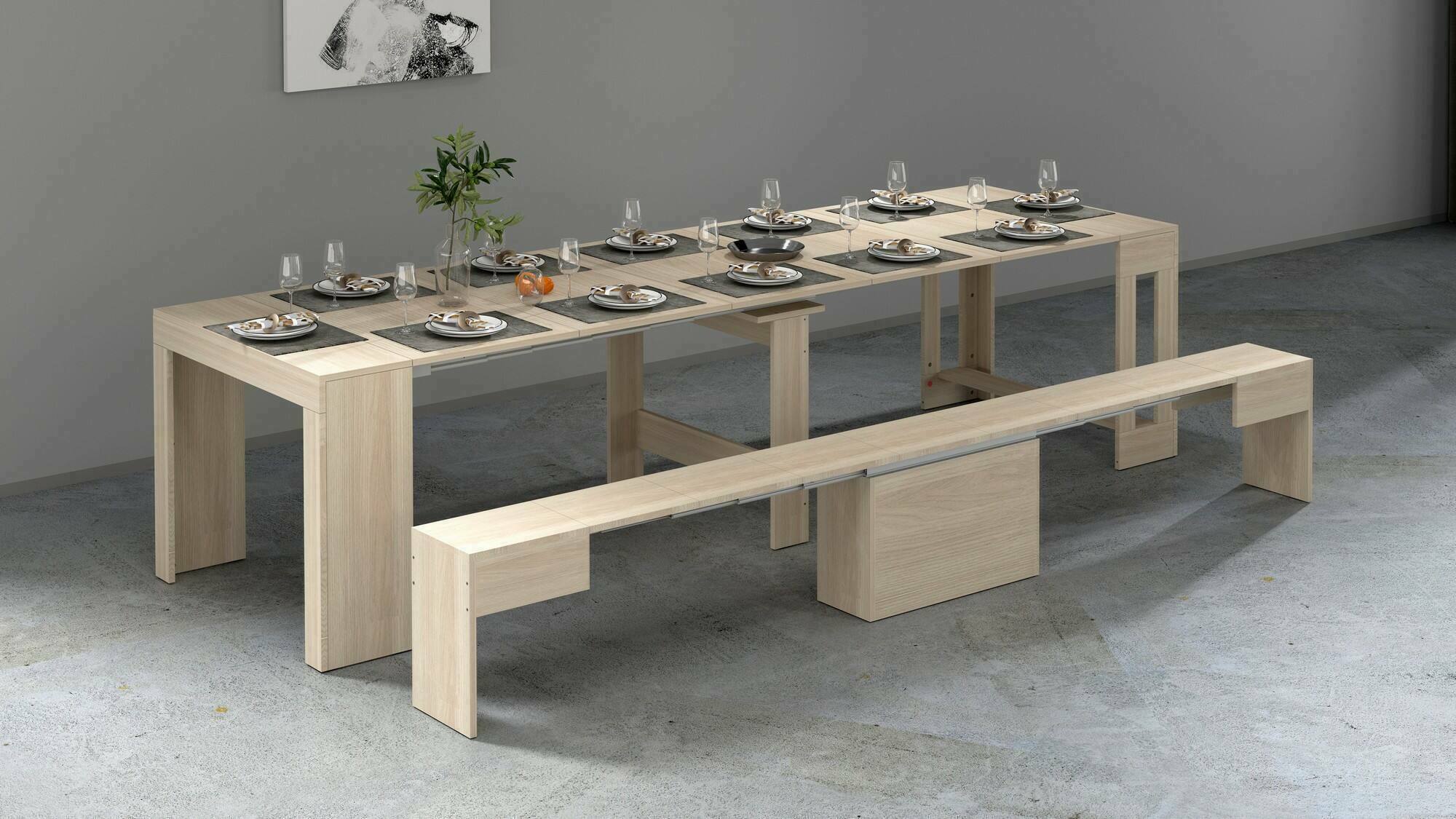 Ensemble table et chaises Crispin, Composition polyvalente, Ensemble ...