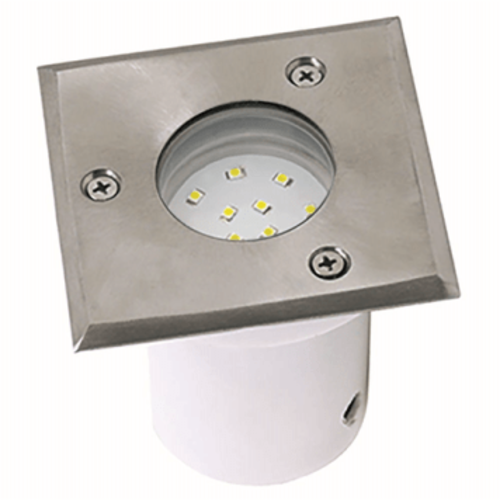 Foco LED cuadrado impermeable 1.2W IP67 | Leroy Merlin