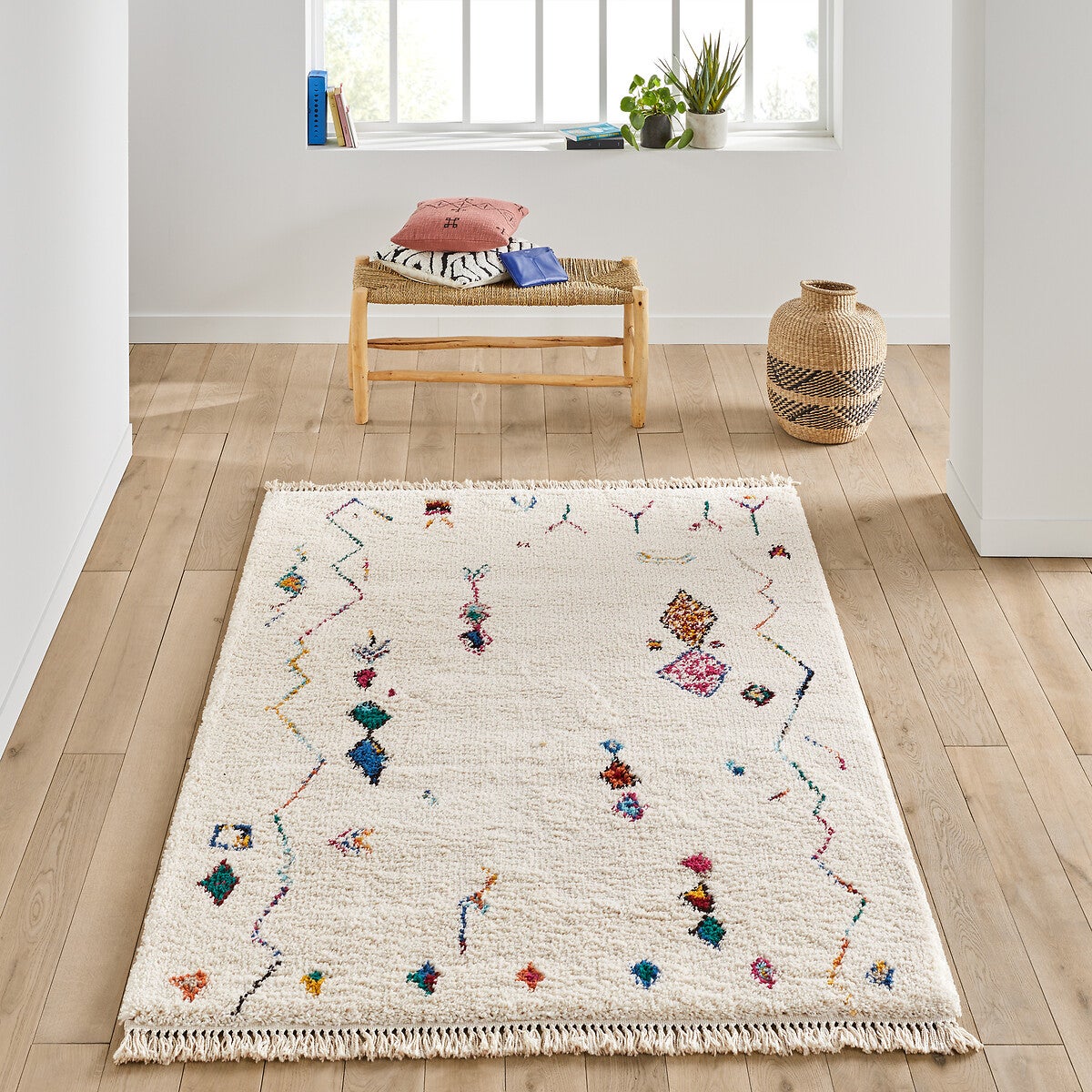 Tapis style berbère, Shugar - Multicolore - 200 x 290 cm | Leroy Merlin