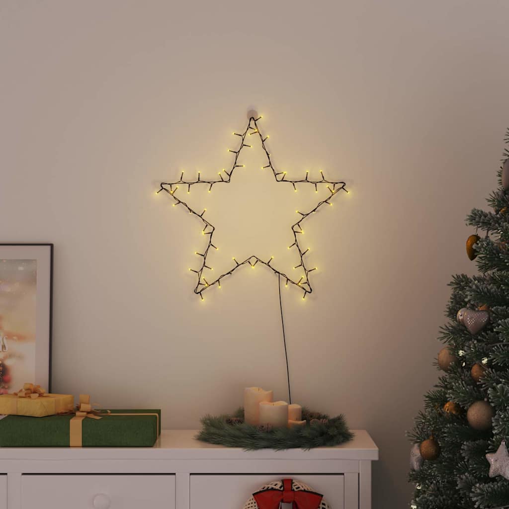 Luces de Navidad Silueta de Estrella 80 LEDs blanco cálido | Leroy Merlin