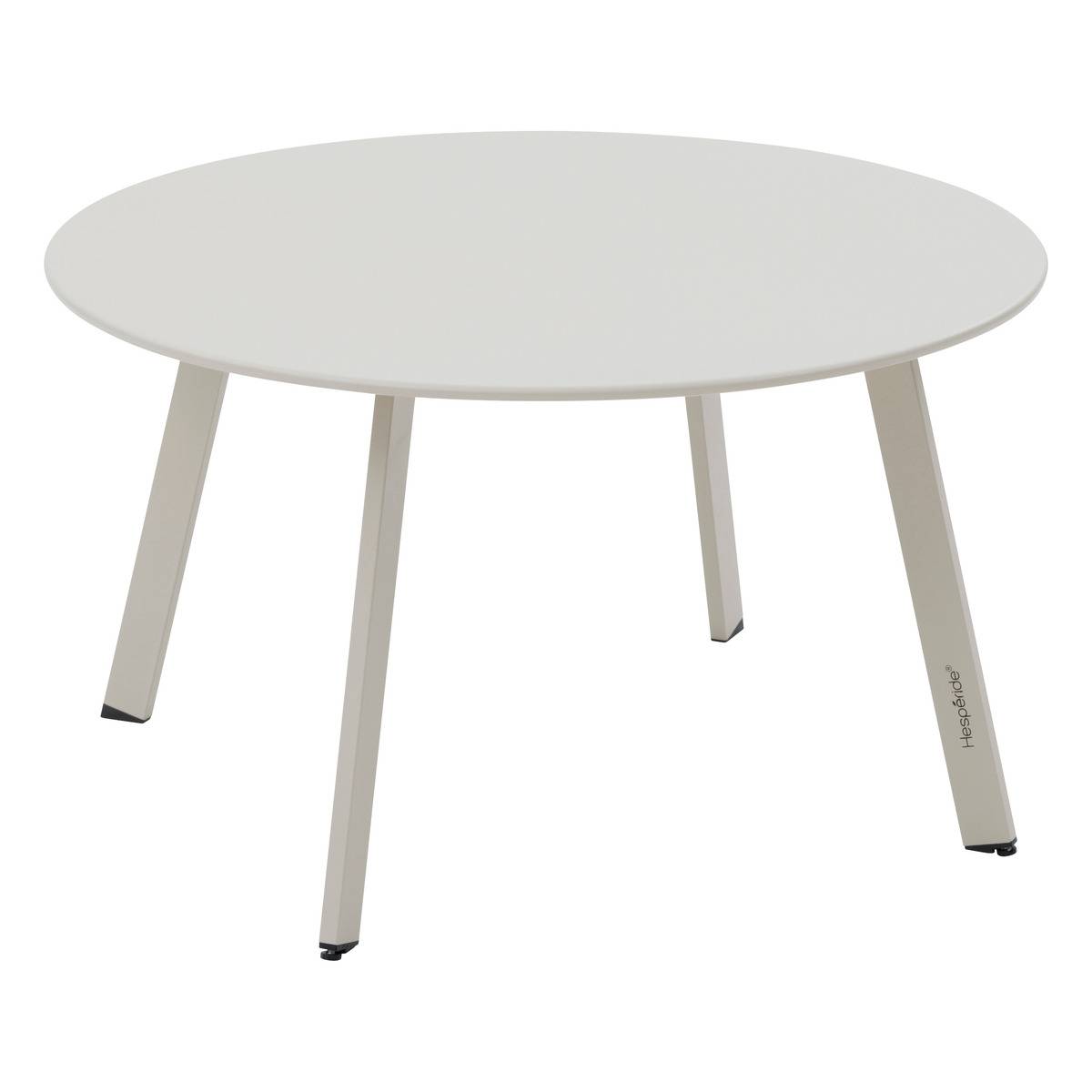 Table d'appoint de jardin ronde "Saona" argile 70 x 40cm en acier ...