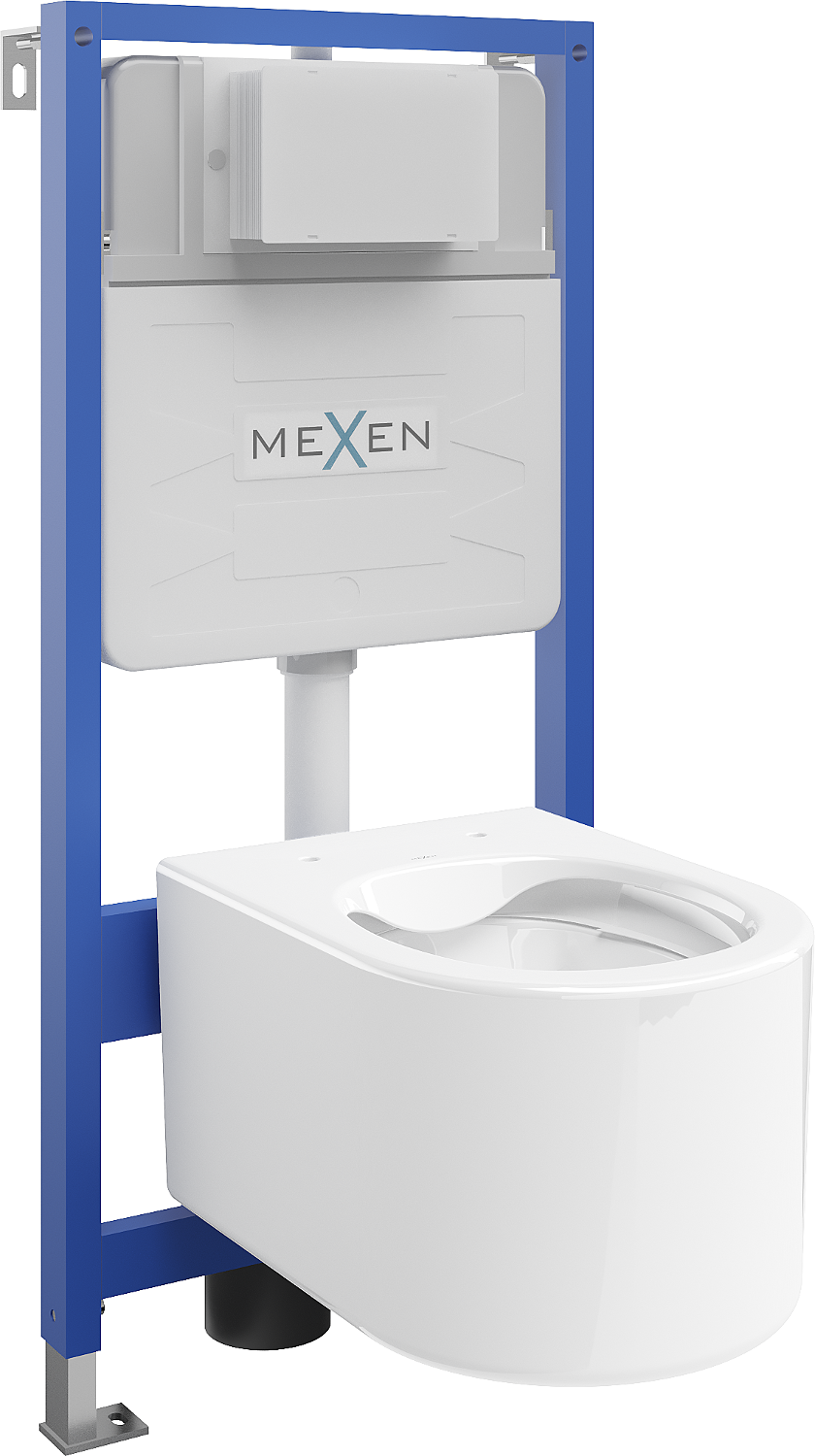 Mexen ensemble WC encastré cadre Fenix Slim avec cuvette WC Sofia ...
