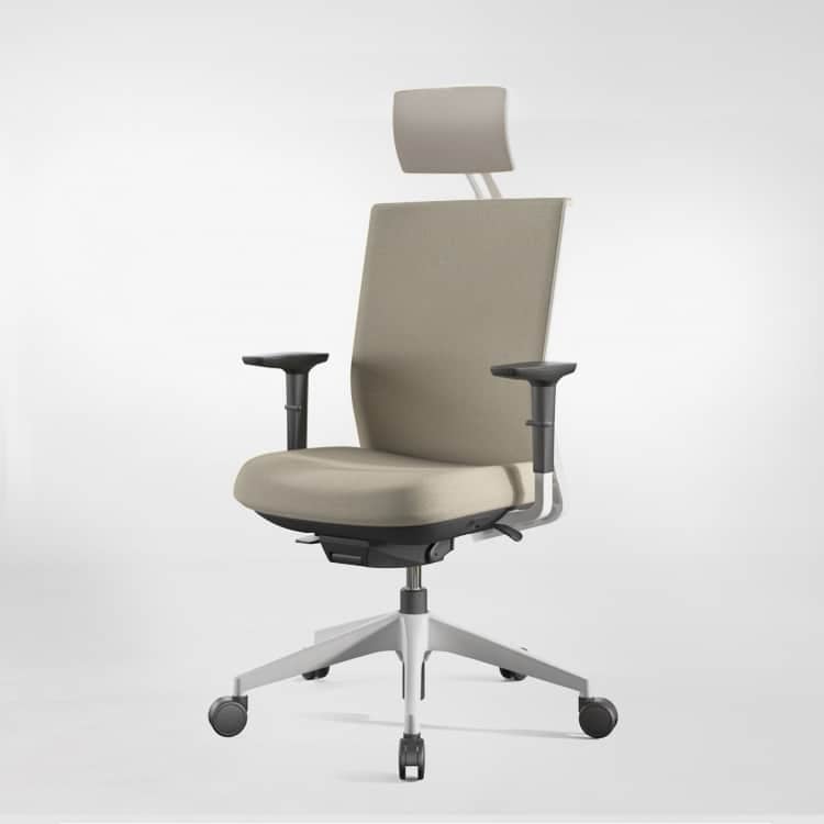Siège de bureau ergonomique Actiu Stay Headrest - Vanila | Leroy Merlin