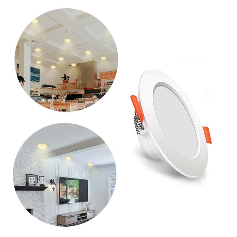 Foco LED Empotrable 4000K Luz Blanca Neutra – Lámpara de Techo Plana 5W ...