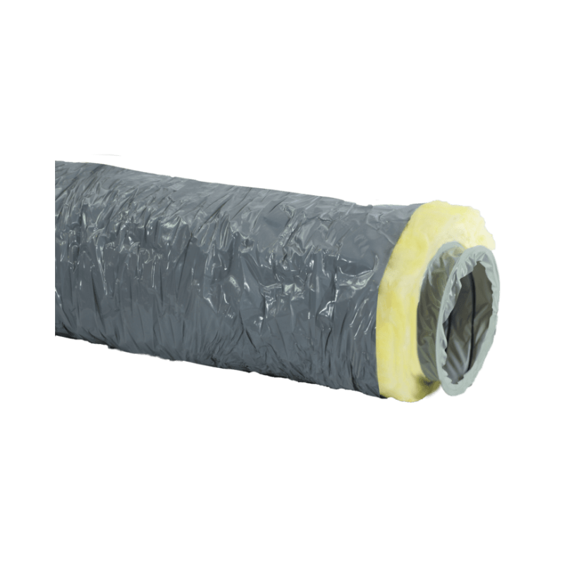 Gaine souple PVC isolé laine de verre épaisseur 25 mm VMC maison ...