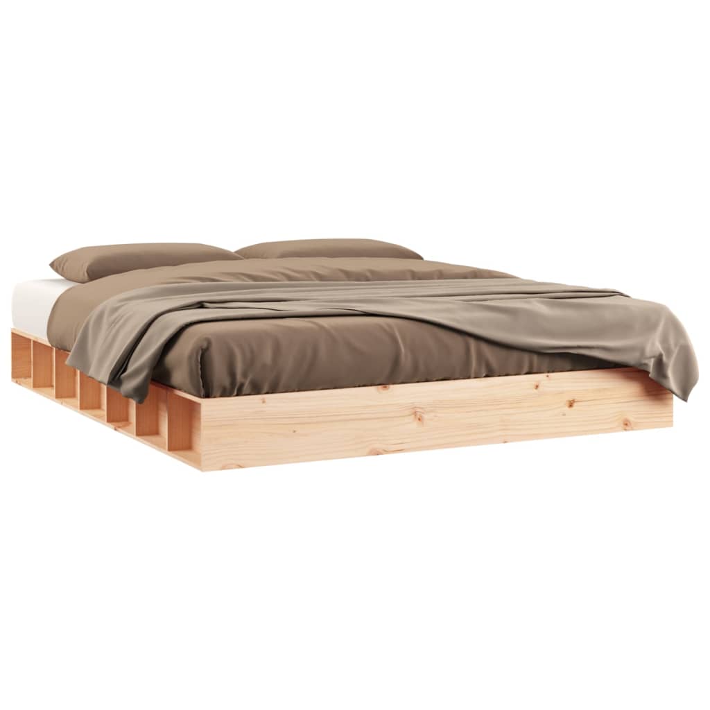 Lit double | Lit adulte | Cadre de lit 180x200 cm Super King Bois ...