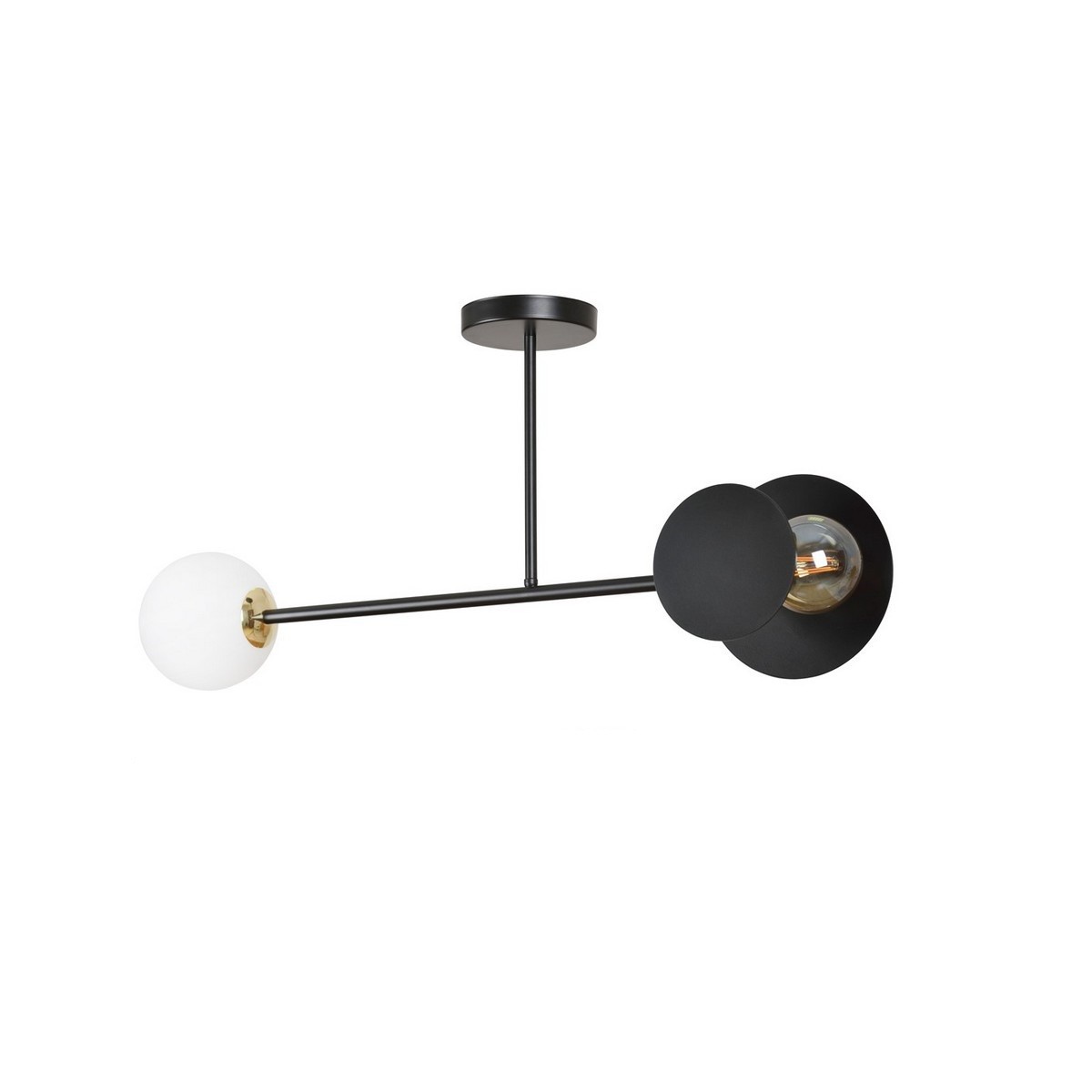 Lámpara de Techo Minerva, Acero, Negro, Seven Design | Leroy Merlin
