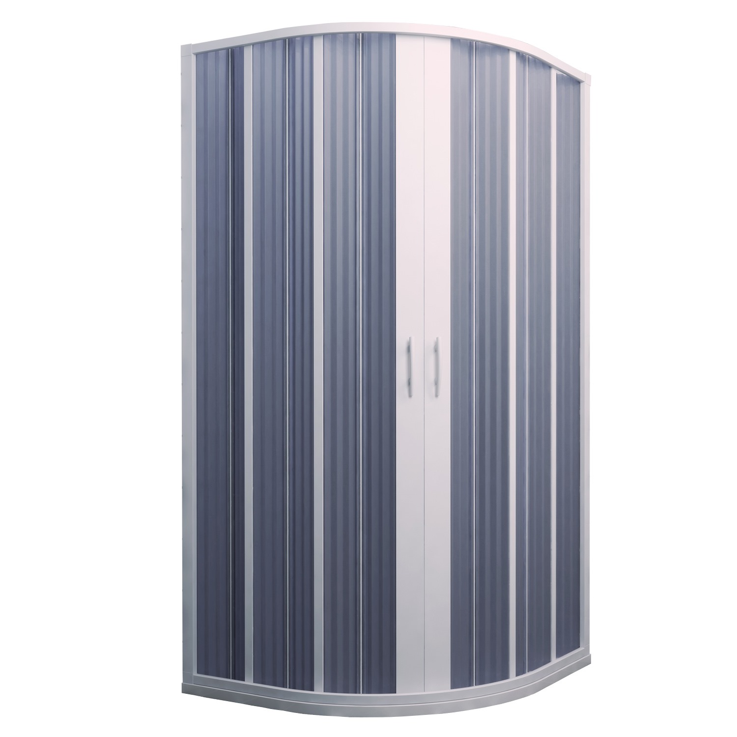 Cabine parois douche demi-circulaire en Plastique pvc 90x70 h 185 mod ...