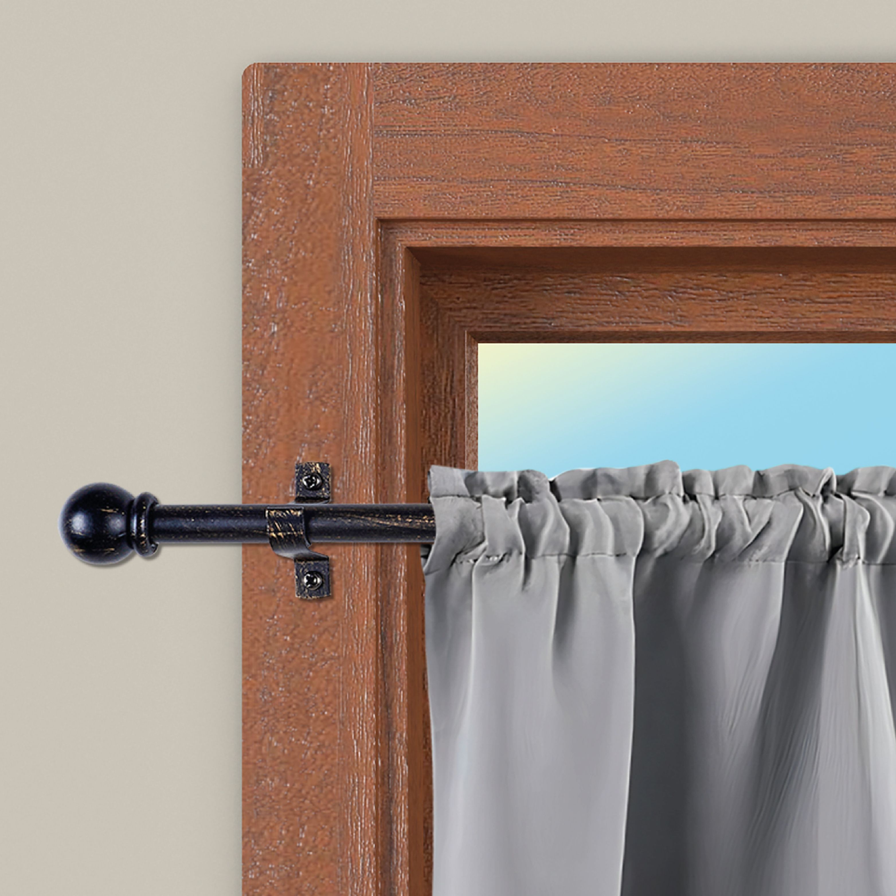 Barre de Vitrage Extensible Décorative, Tringle à Rideau pour Fenêtre ...