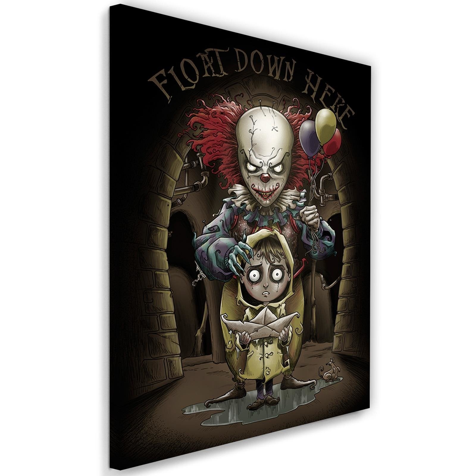 Tableau Ça Float down here dans le style Tim Burton | Leroy Merlin