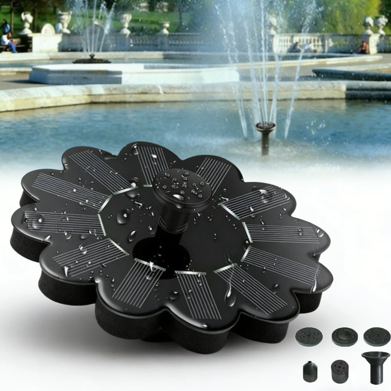 Solar Powered Fountain, Water Pump, Bird Bath Floating Garden Pond Pool ...