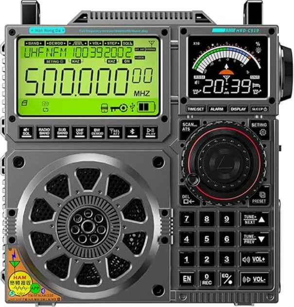 Radio Ondes Courtes, Récepteur Multibandes (SSB/FM/MW/SW/USB/LSB/LW/VHF ...