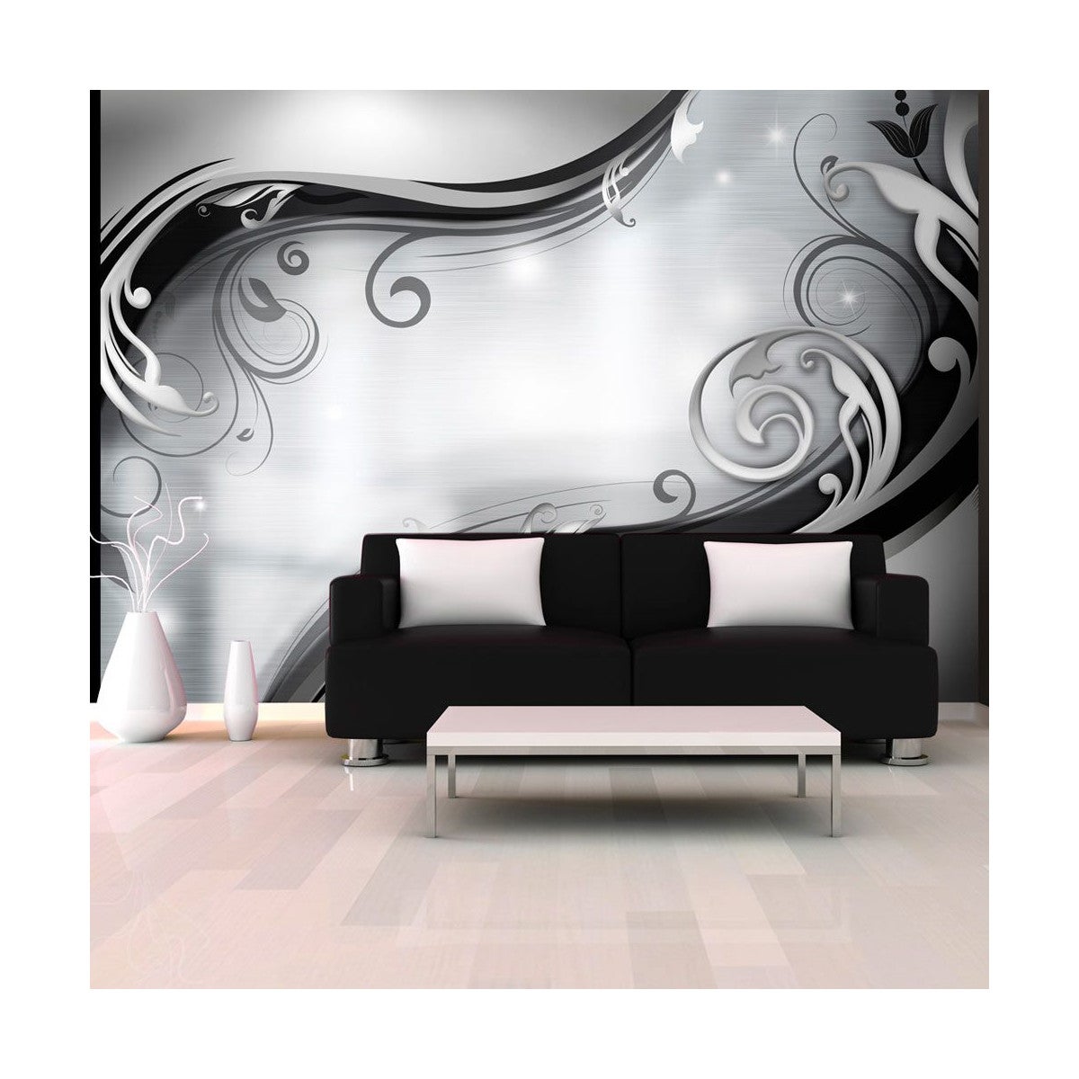 Papier Peint "Grey Wall" 280 x 400 cm | Leroy Merlin