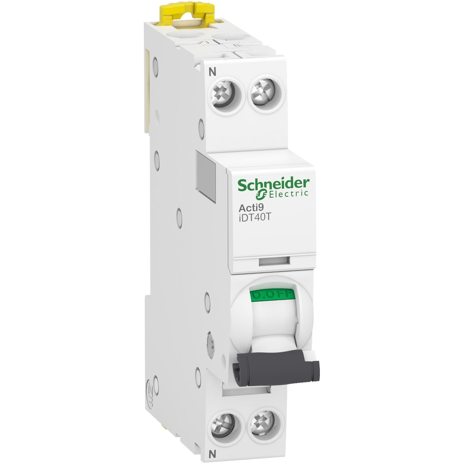 Disjoncteur modulaire ACTI9 IDT40T 1P+N courbe C 4500A / 6kA 25A - SCHNEIDER ELECTRIC - A9P22625 ...