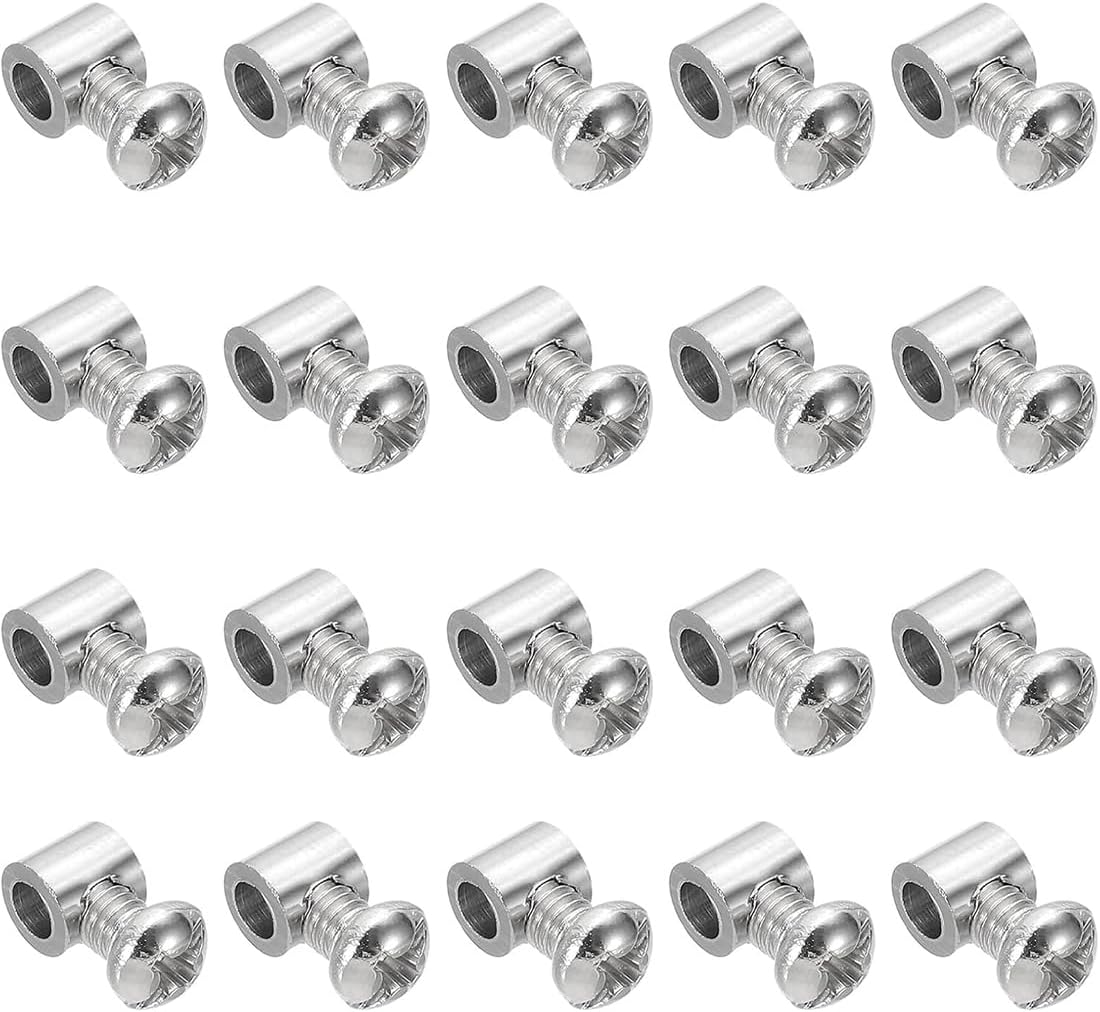 20 pcs Serre à Capuchon pour câbles, Fil Corde Clips, Acier Câble ...