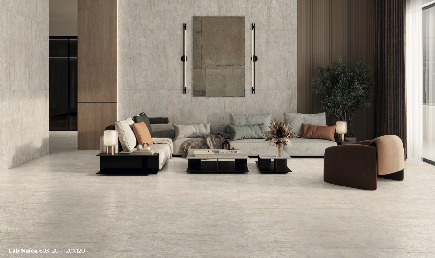 Porcelánico NAICA 120X120 Crema Lappato | Leroy Merlin