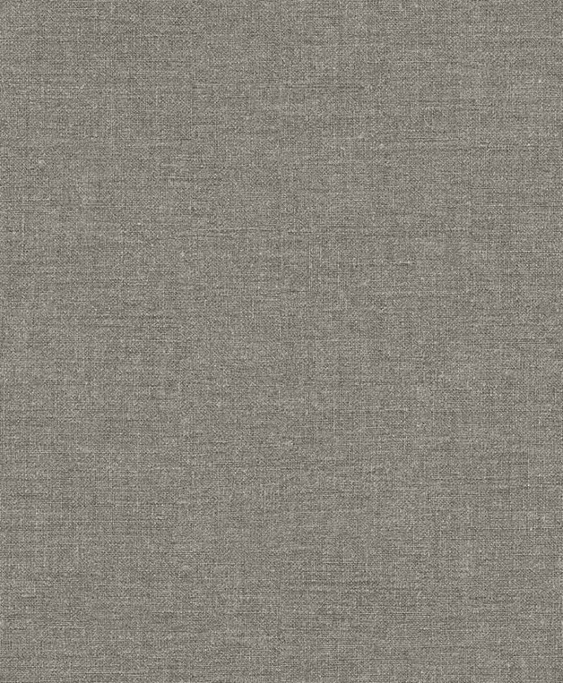 Papel pintado liso efecto lino gris - 53 cm x 10 m - Zambaiti | Leroy ...